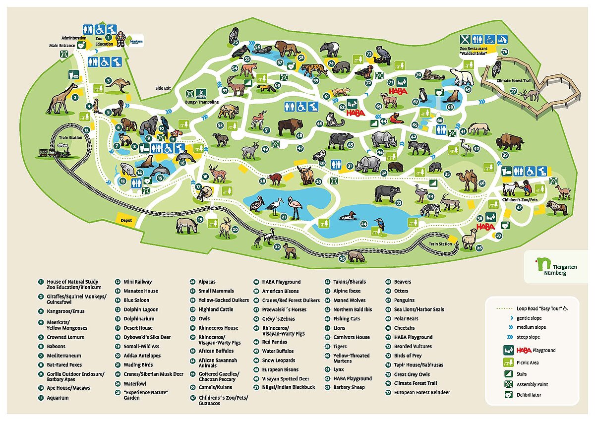 tiergarten.nuernberg.de: Zoo map